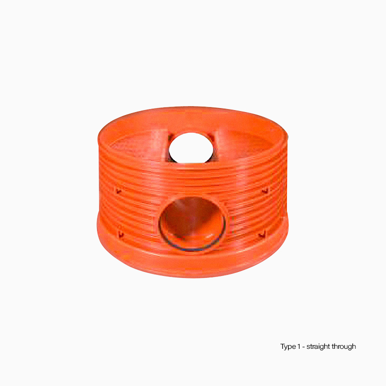 Inspection Well Bases with One Inlet - Scan-Plast