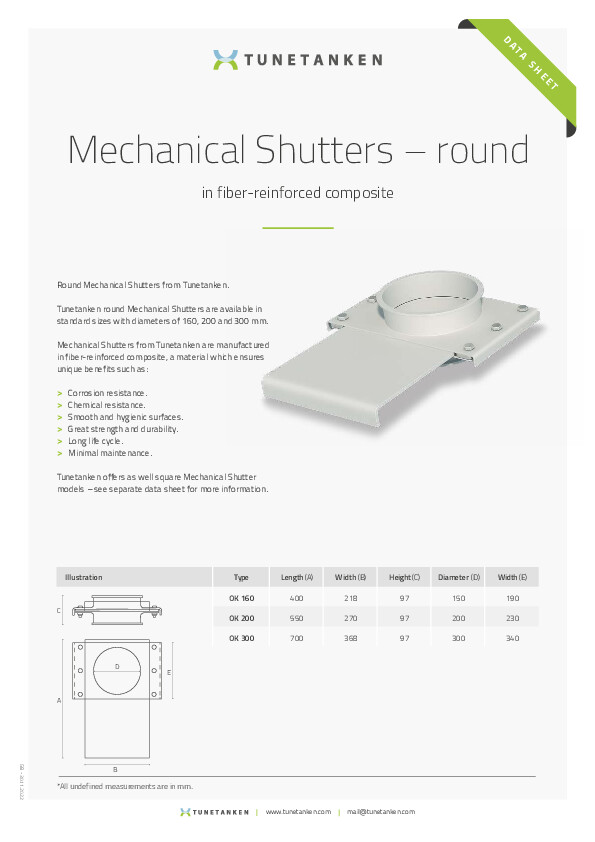 Mechanical shutters - Scan-Plast